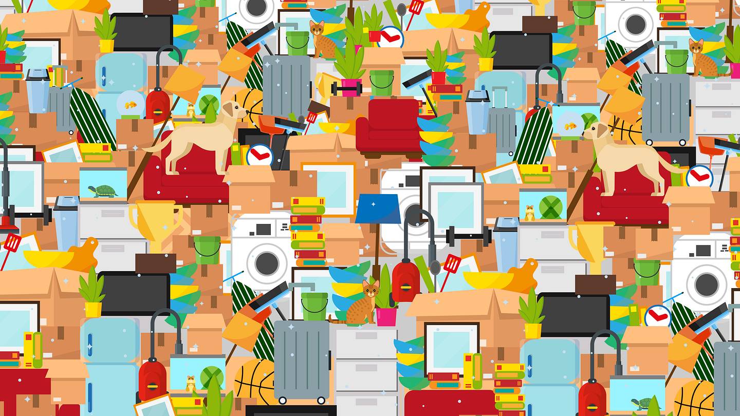 Can You Spot the Patch of Floor Hidden Among All the Moving Boxes?