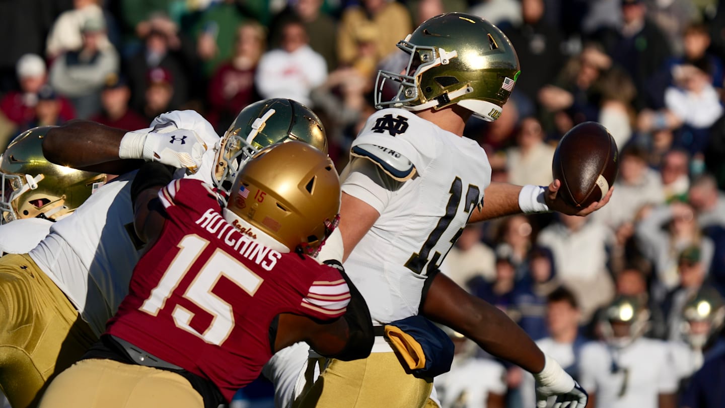 Boston College Football Falls Short of Upset Against No 12 Notre Dame
