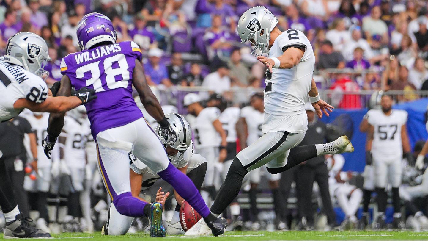 Raiders K Daniel Carlson Booting His Way Back to the Top of the AFC
