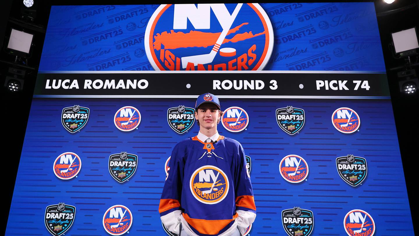 The NY Islanders take a sleeper in Luca Romano with pick No. 74 in the ...