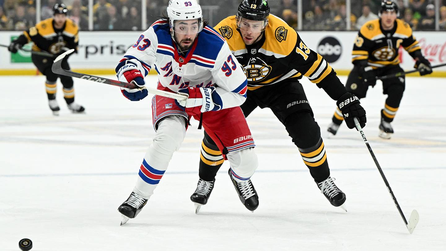 Why Mika Zibanejad started on the wing against the Boston Bruins