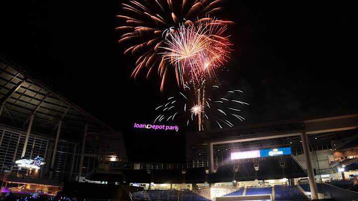 marlins park fireworks