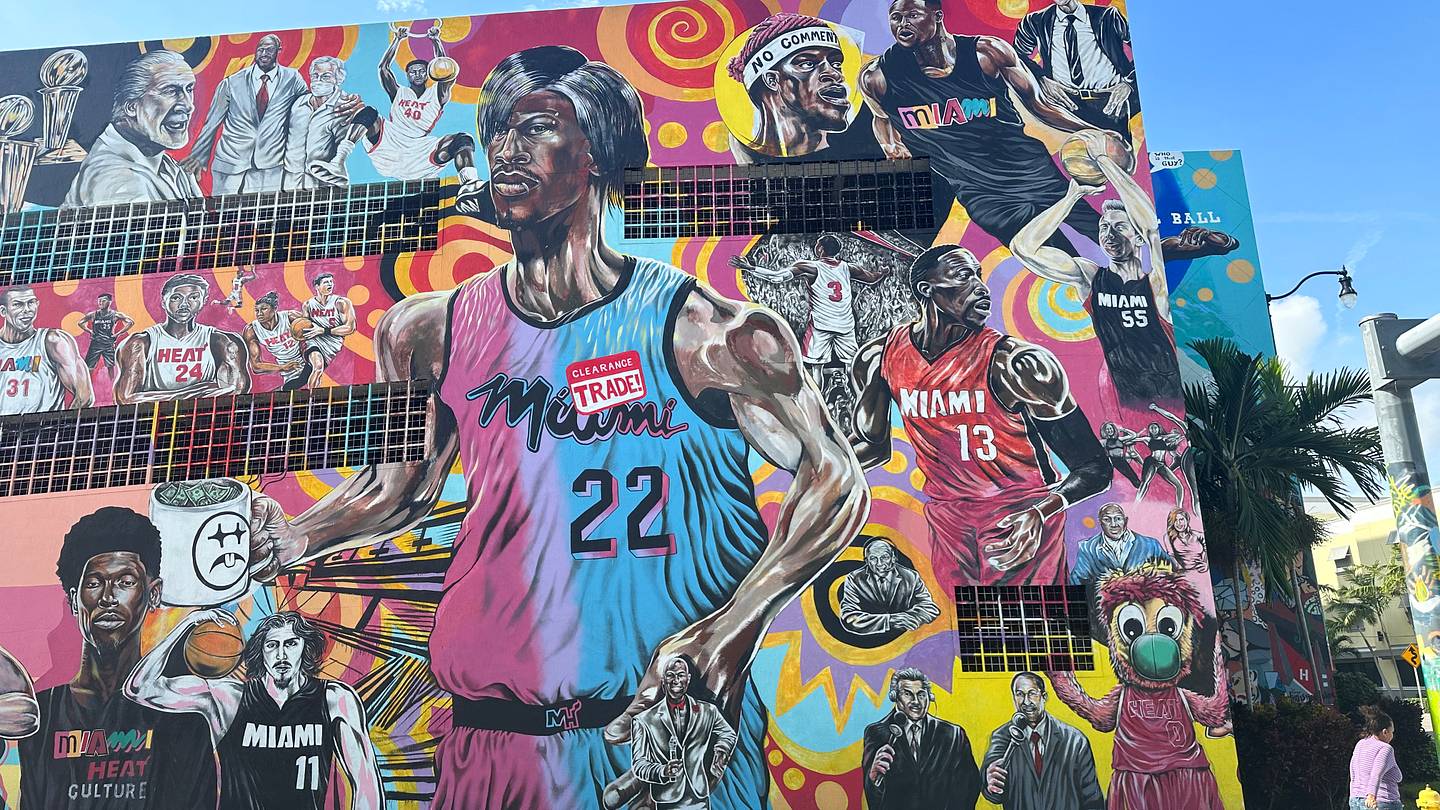 Miami Artist Kyle Holbrook Updates Jimmy Butler Mural After Newest ...