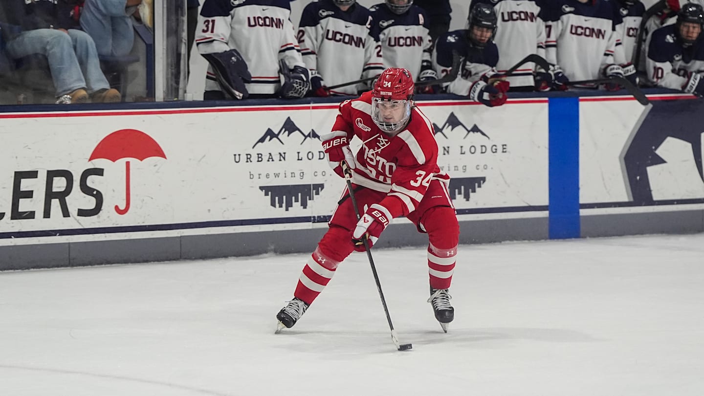 NY Islanders prospect Cole Eiserman named to Hockey East All-Rookie Team