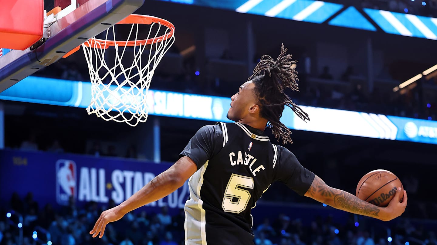 Stephon Castle continues to make San Antonio proud on epic All-Star night