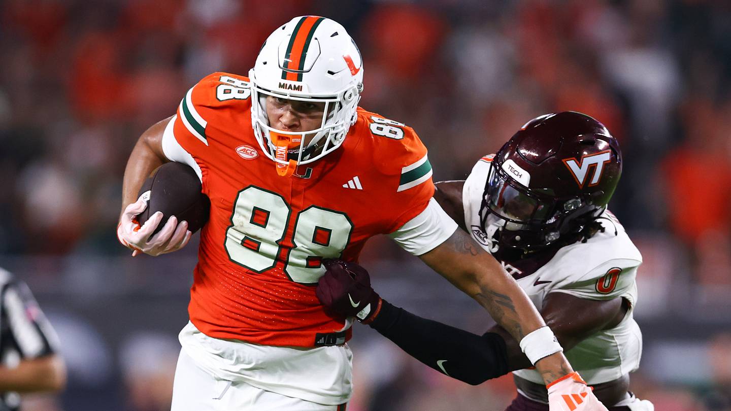 Former 4-star Miami TE enters transfer portal again after stint at ...