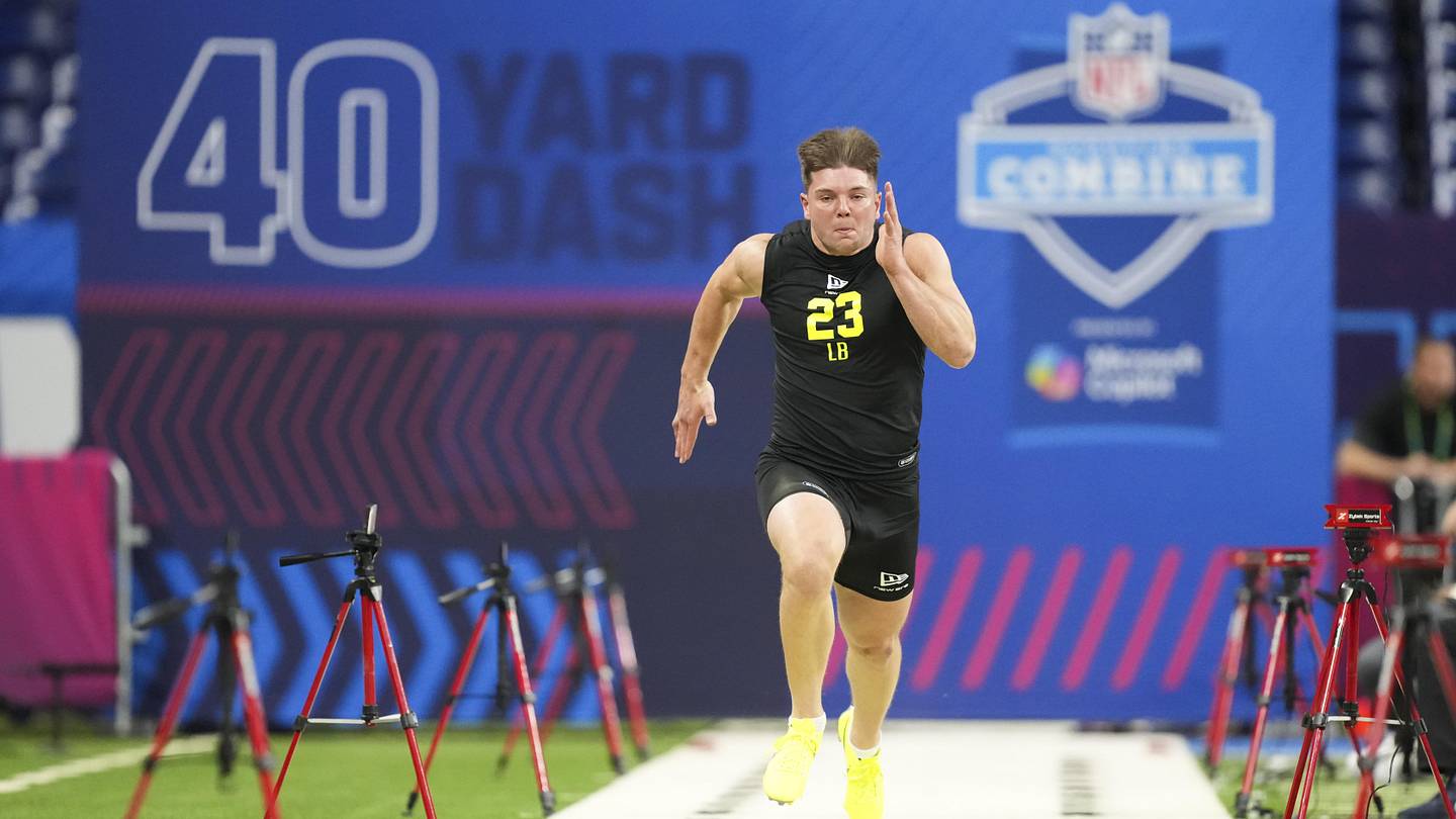 If Karson Sharar wasn't on the radar, he is now after a huge Combine ...