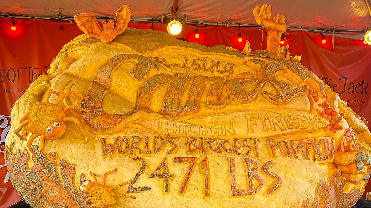 Raising Cane’s carves out a huge statement with the World’s Biggest Pumpkin