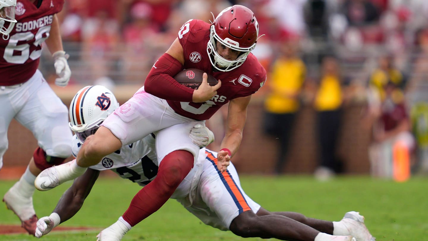 Oklahoma QB John Mateer could miss significant time including Red River ...