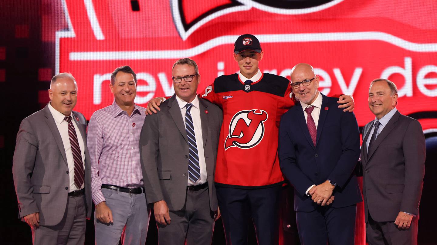 New Jersey Devils select "best player available" Anton Silayev in 2024 ...