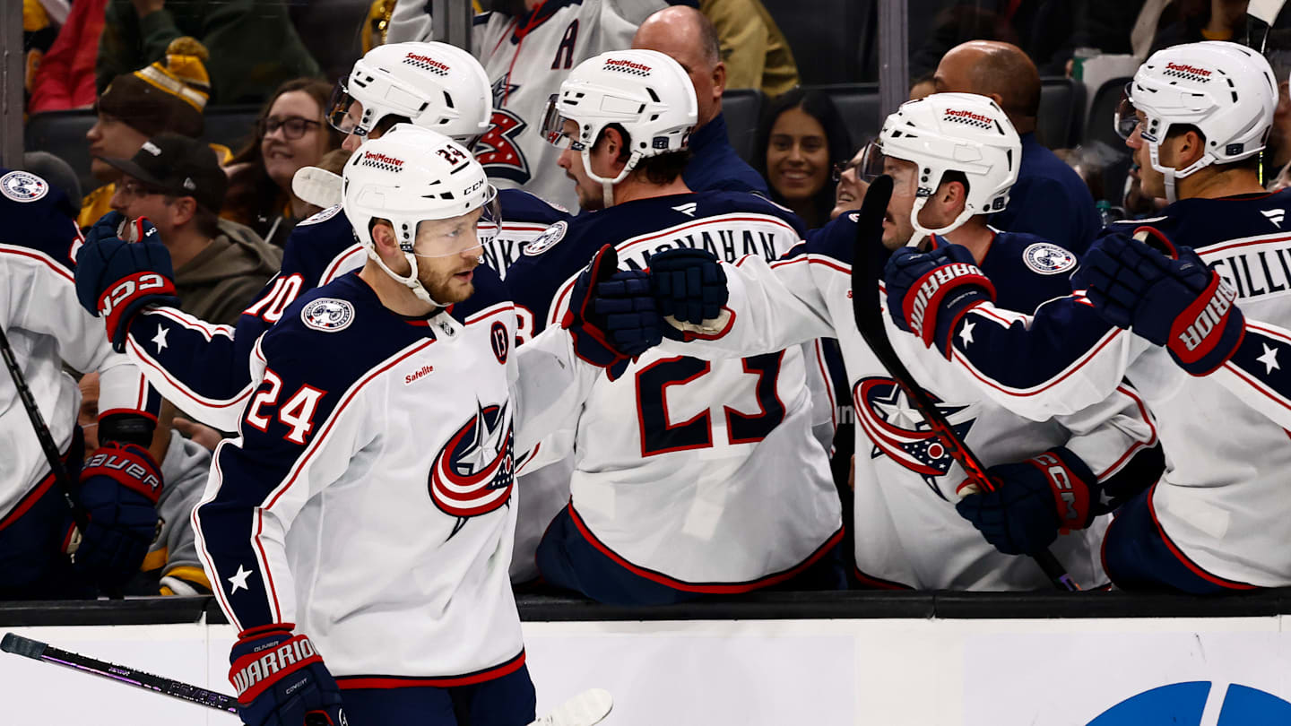Blue Jackets physically gut it out, win big over the Bruins in Boston