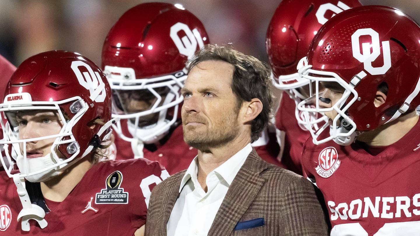 Jim Nagy is already making note of bulletin-board material for the Sooners