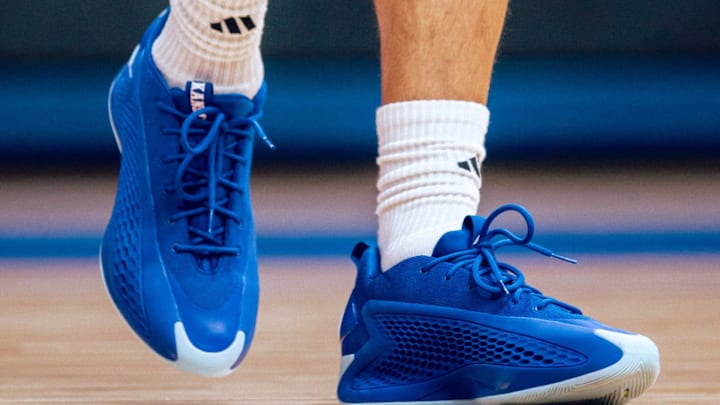 adidas blue basketball shoes