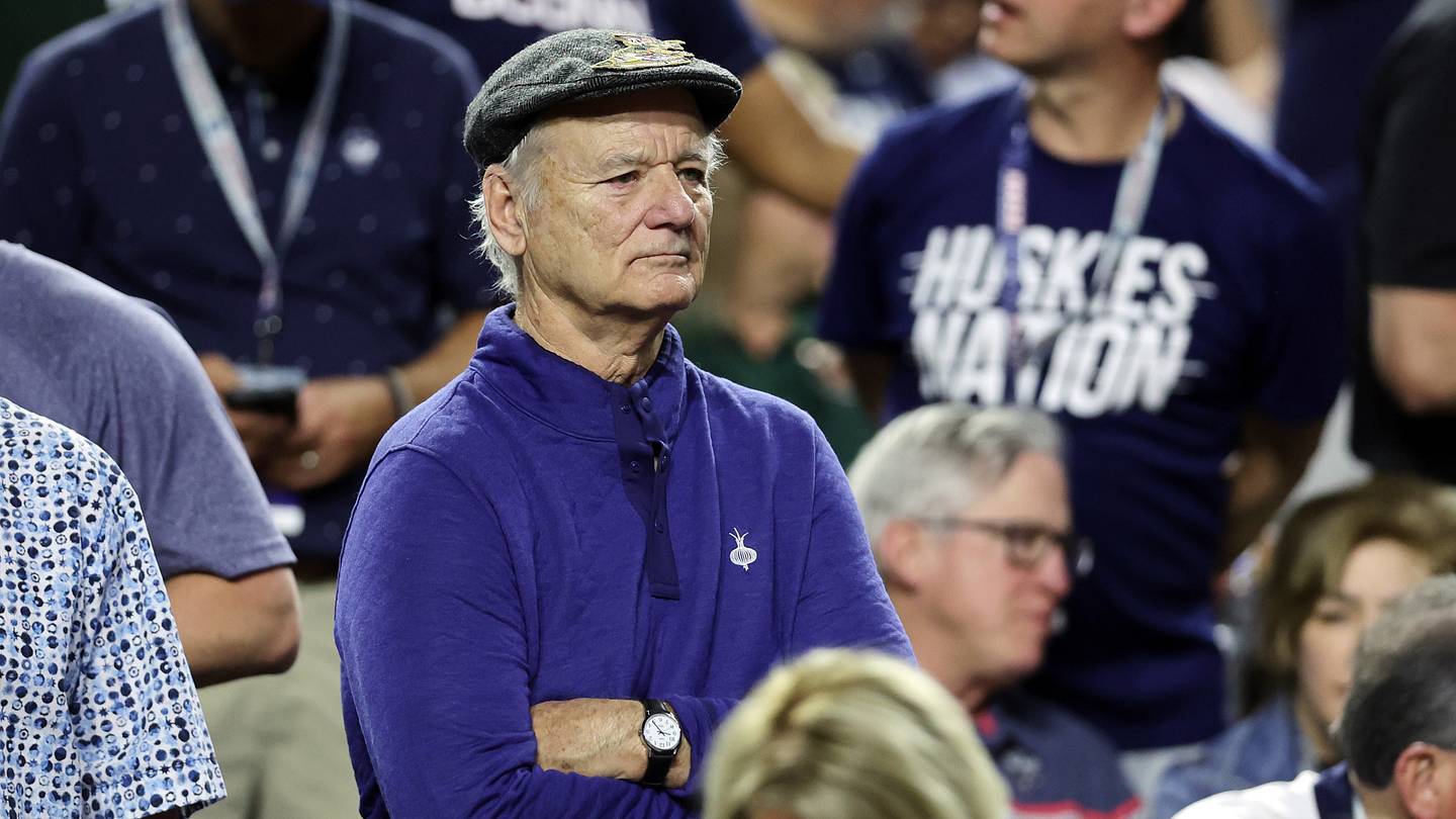 Why is Bill Murray at UConn games in March Madness 2024?