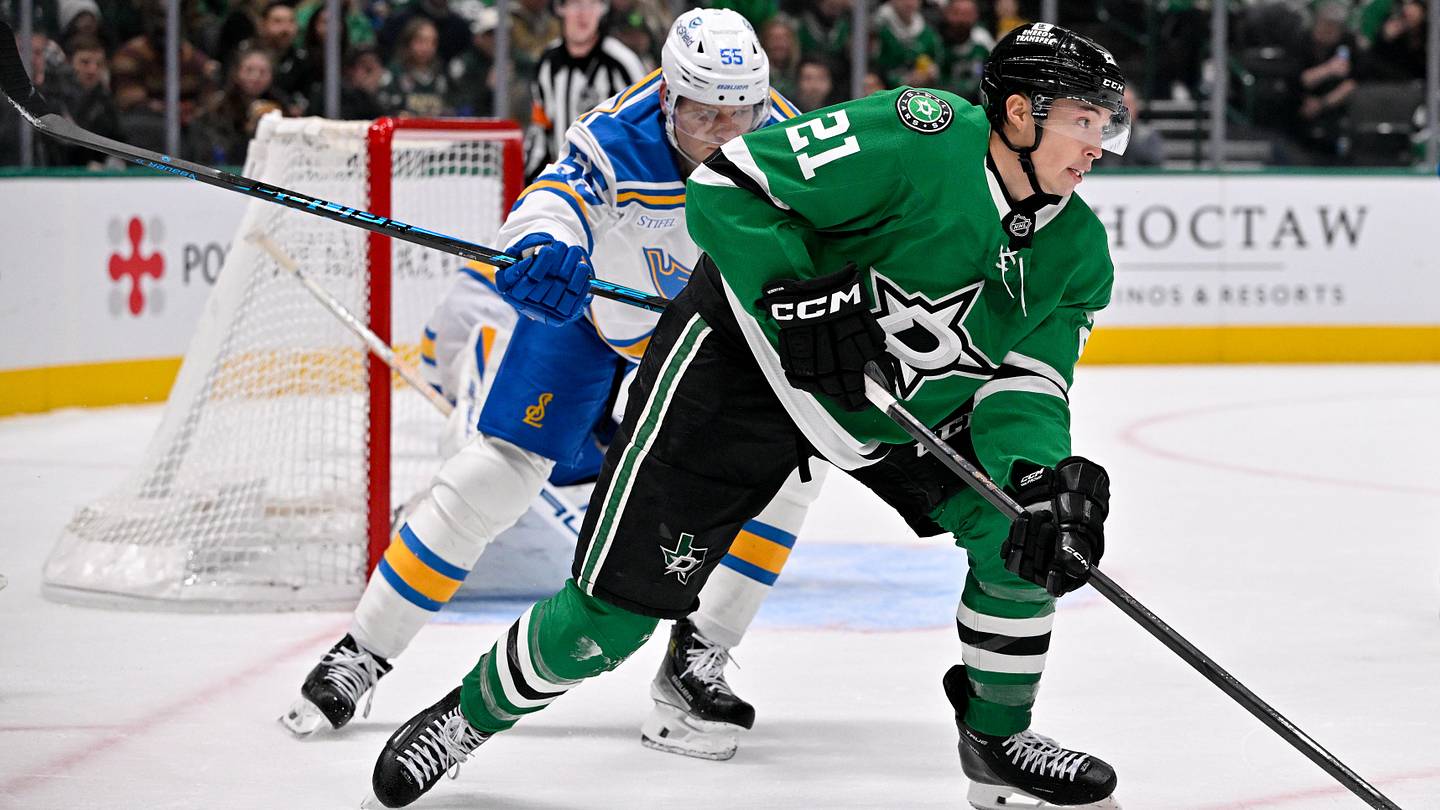 The Blues placed a trade package for the Stars' cornerstone winger, but ...