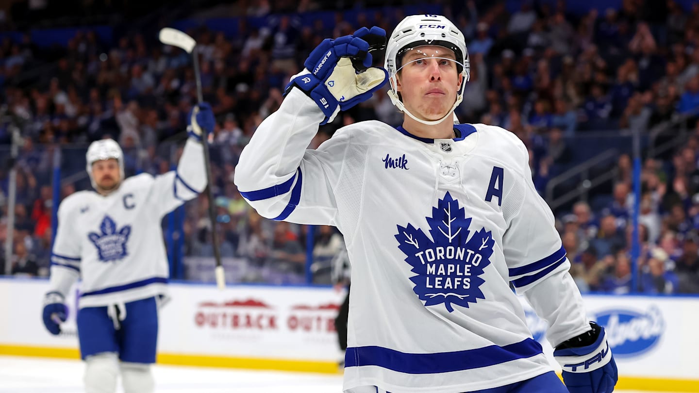 Mitch Marner to become 4th Toronto Maple Leafs player with 100-point season