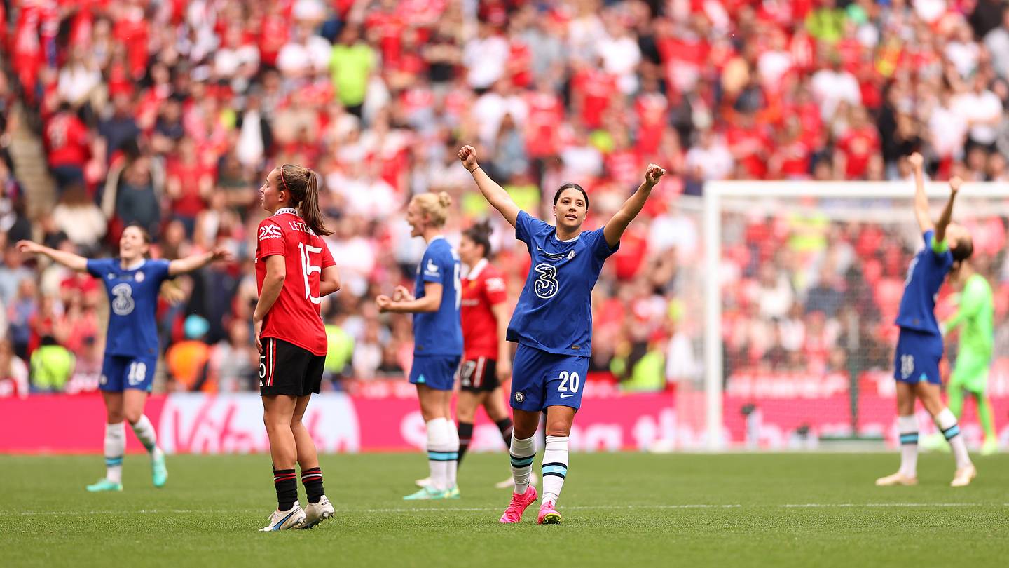 Women's FA Cup final sets attendance record with Wembley Stadium sell-out