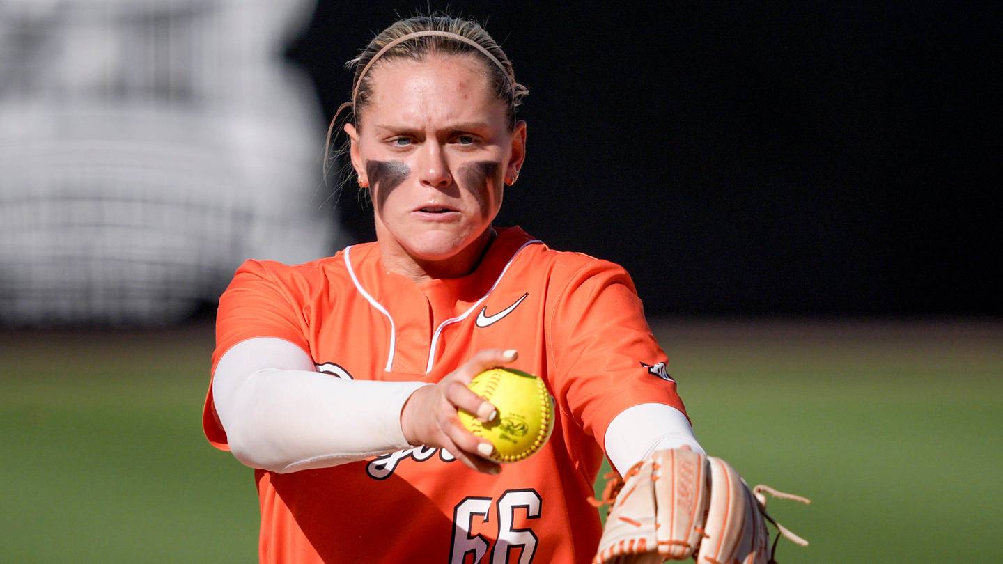 Ruby Meylan Dominates Utah as OSU Cowgirls Win Big 12 Tourney Opener