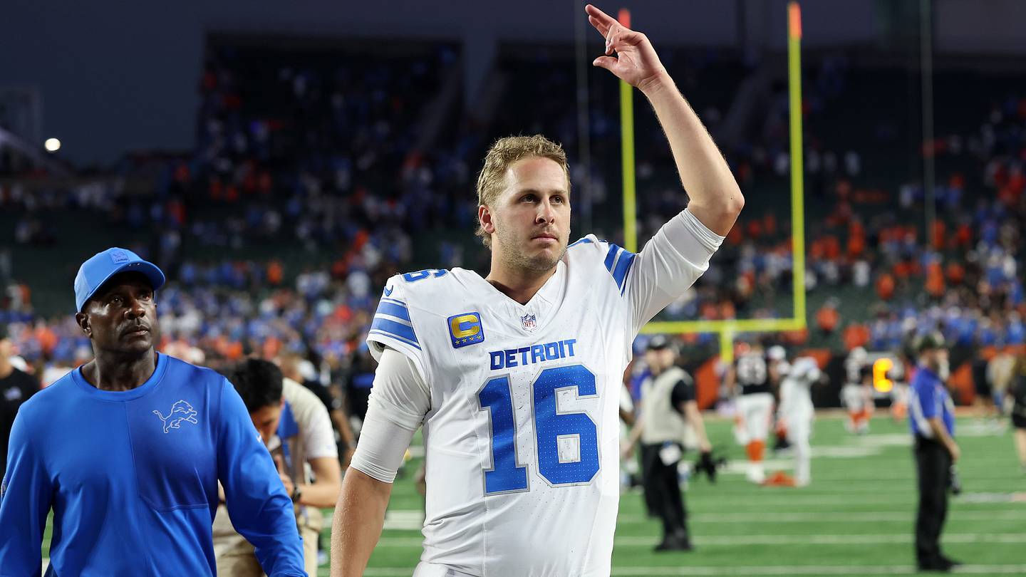 Jared Goff joins a former MVP with his latest record setting performance