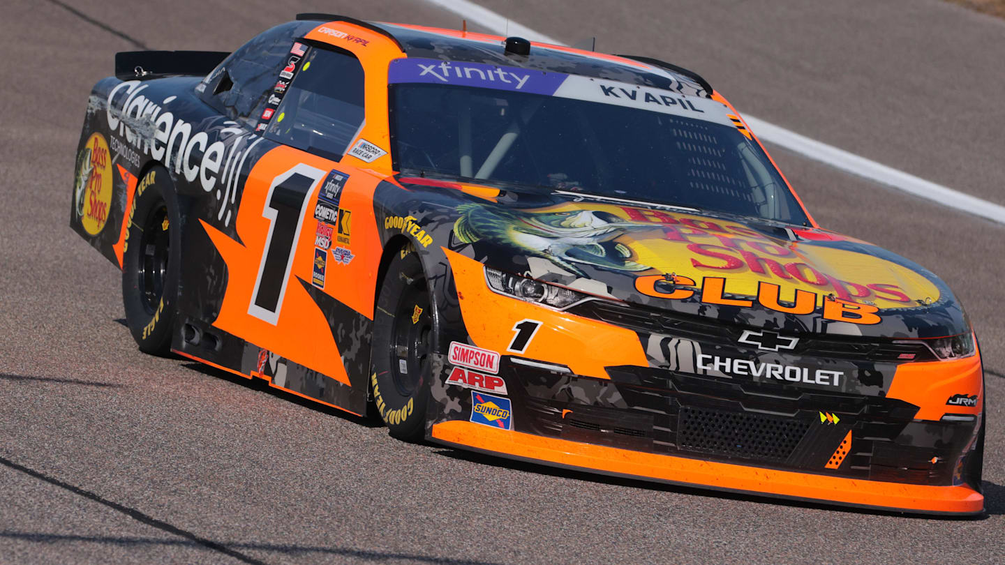 XFINITY: Carson Kvapil Fastest in Rockingham Practice, Kahne 18th