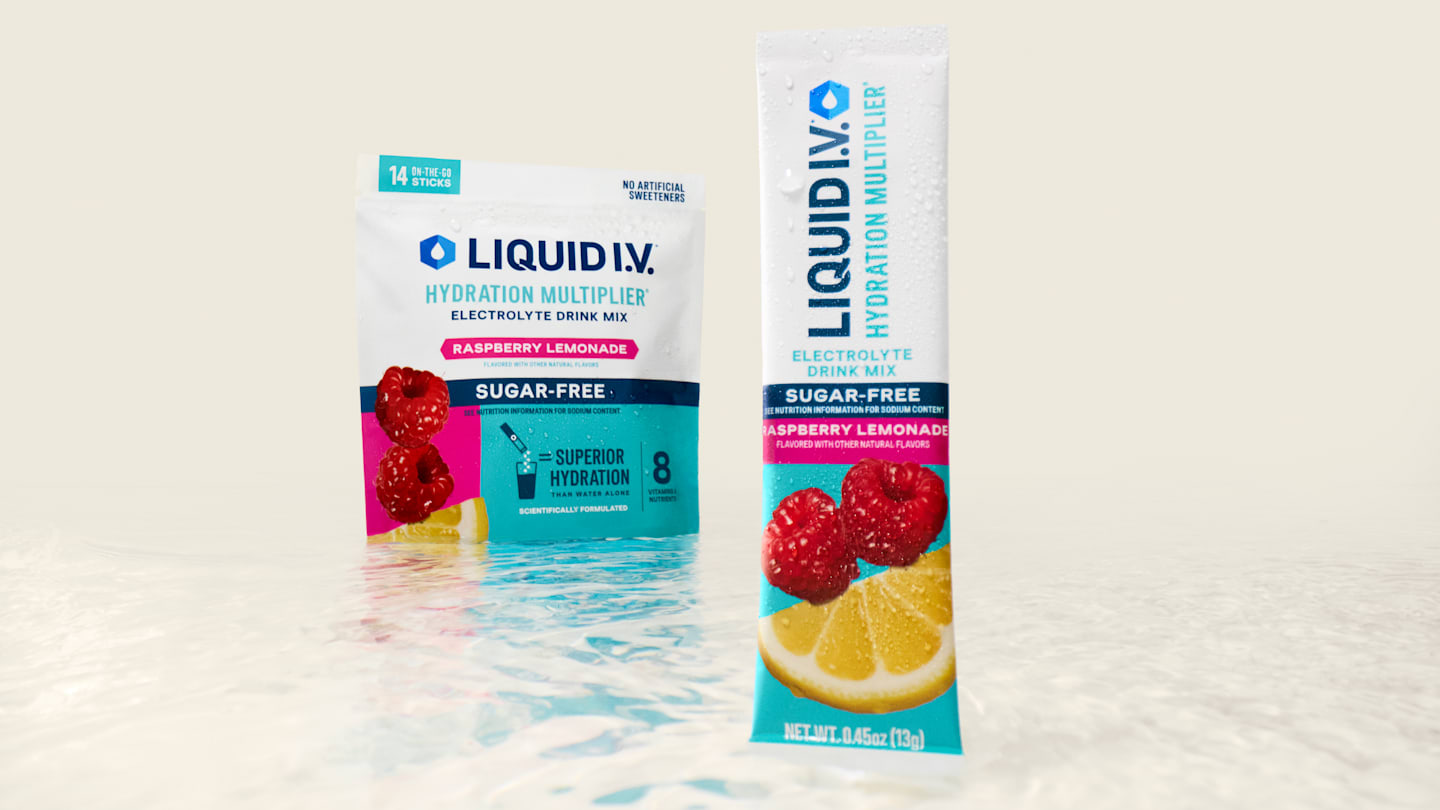 Liquid I.V. pours a glass of mindful hydration