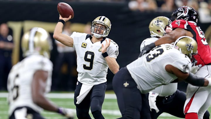 drew brees career interceptions