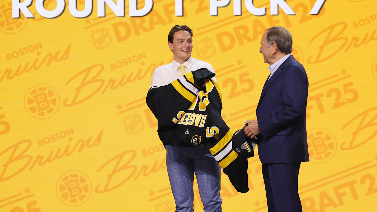 Bruins fans can't believe their luck in James Hagens' fall down the ...