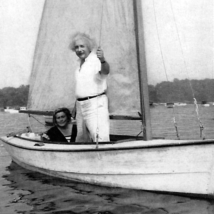 albert einstein young man