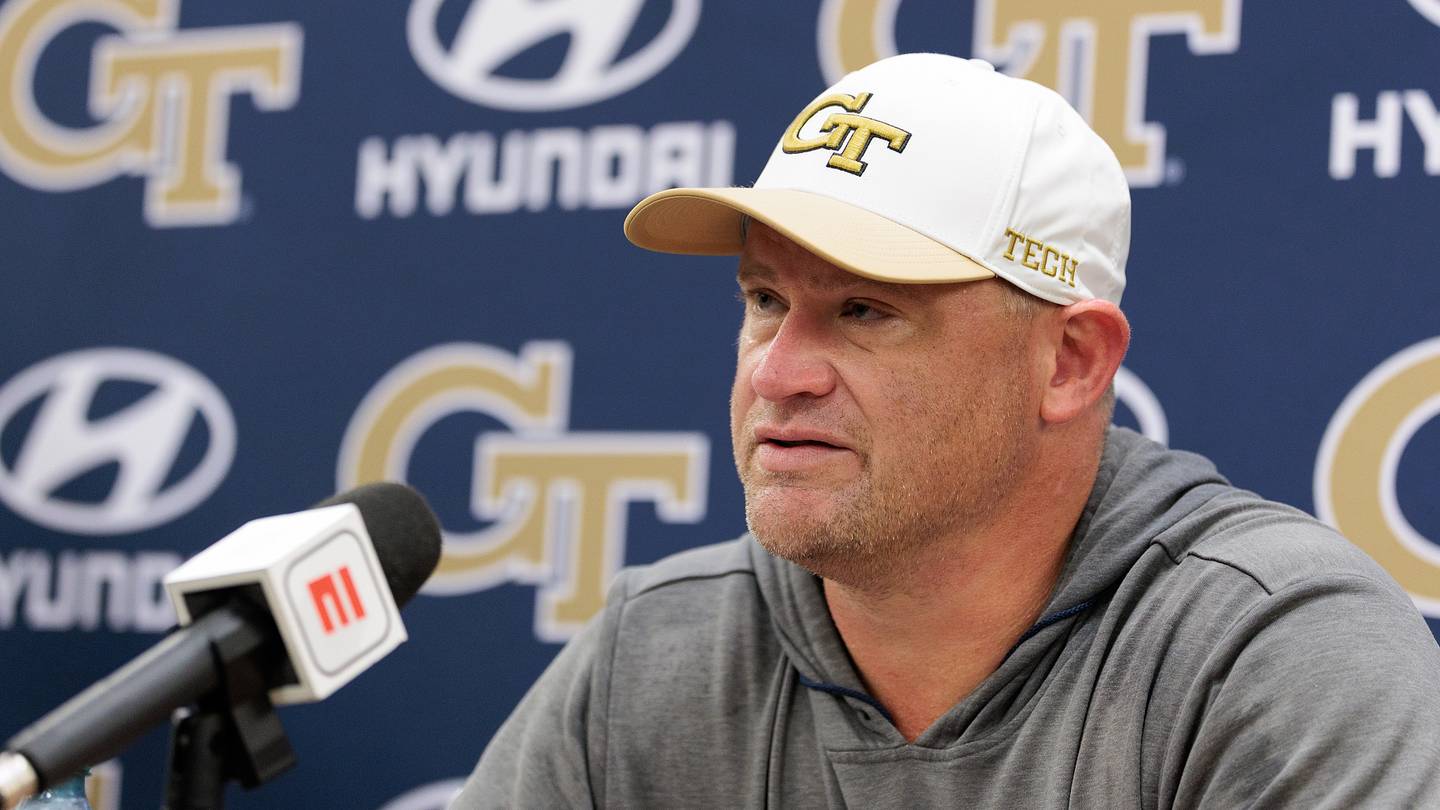 Georgia Tech HC Brent Key had reporters cracking up with his punt ...