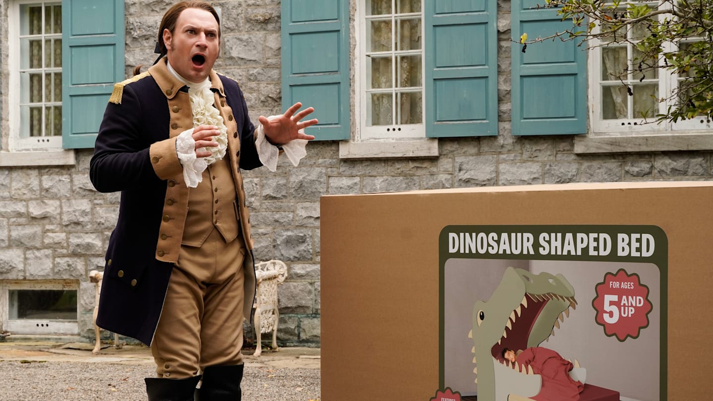 Isaac gets a dinosaur bed in Ghosts season 4, episode 7 (Preview)