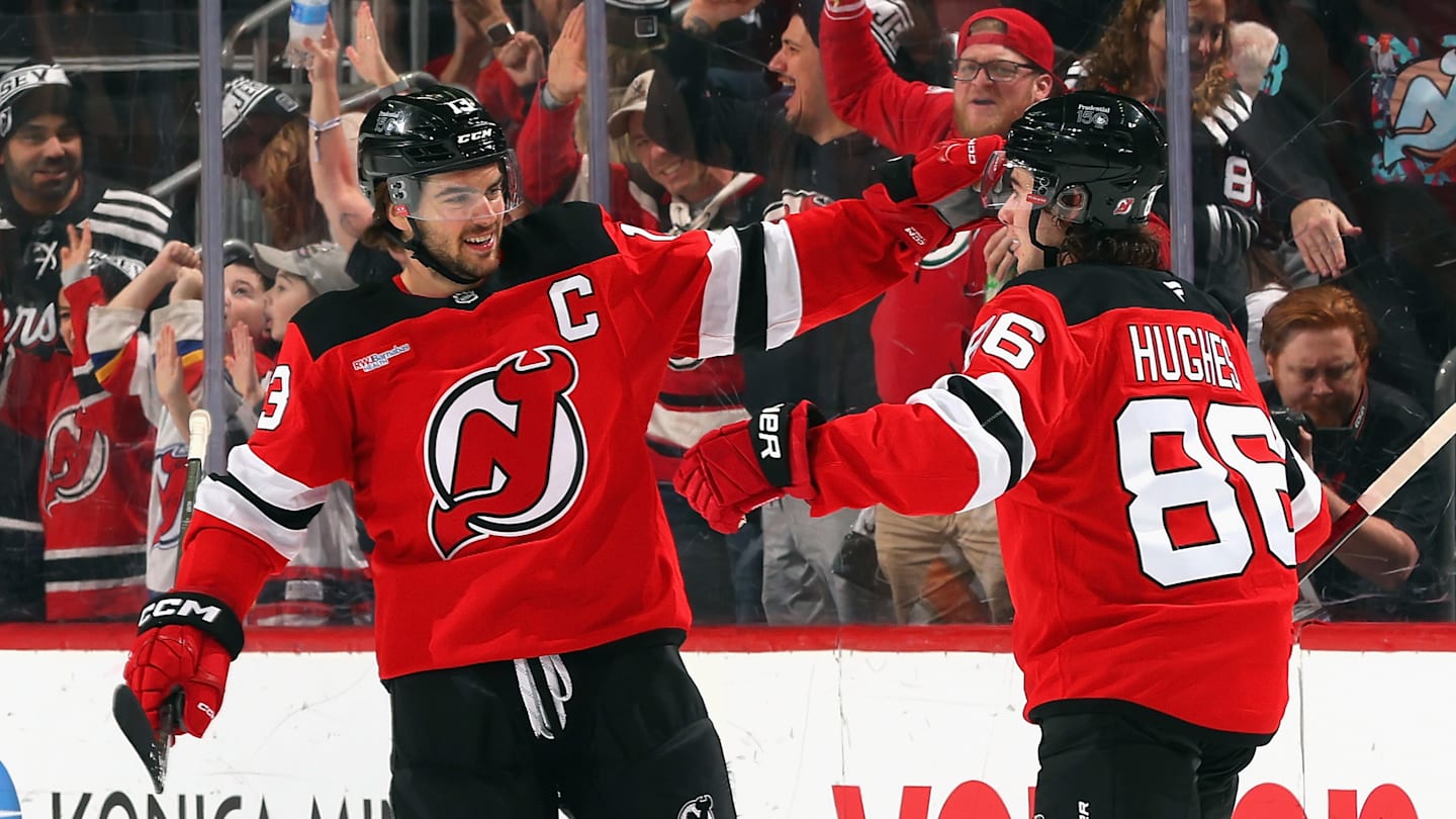 Devils' Arseniy Gritsyuk knows he must prove his worth to play with Hughes, Hischier