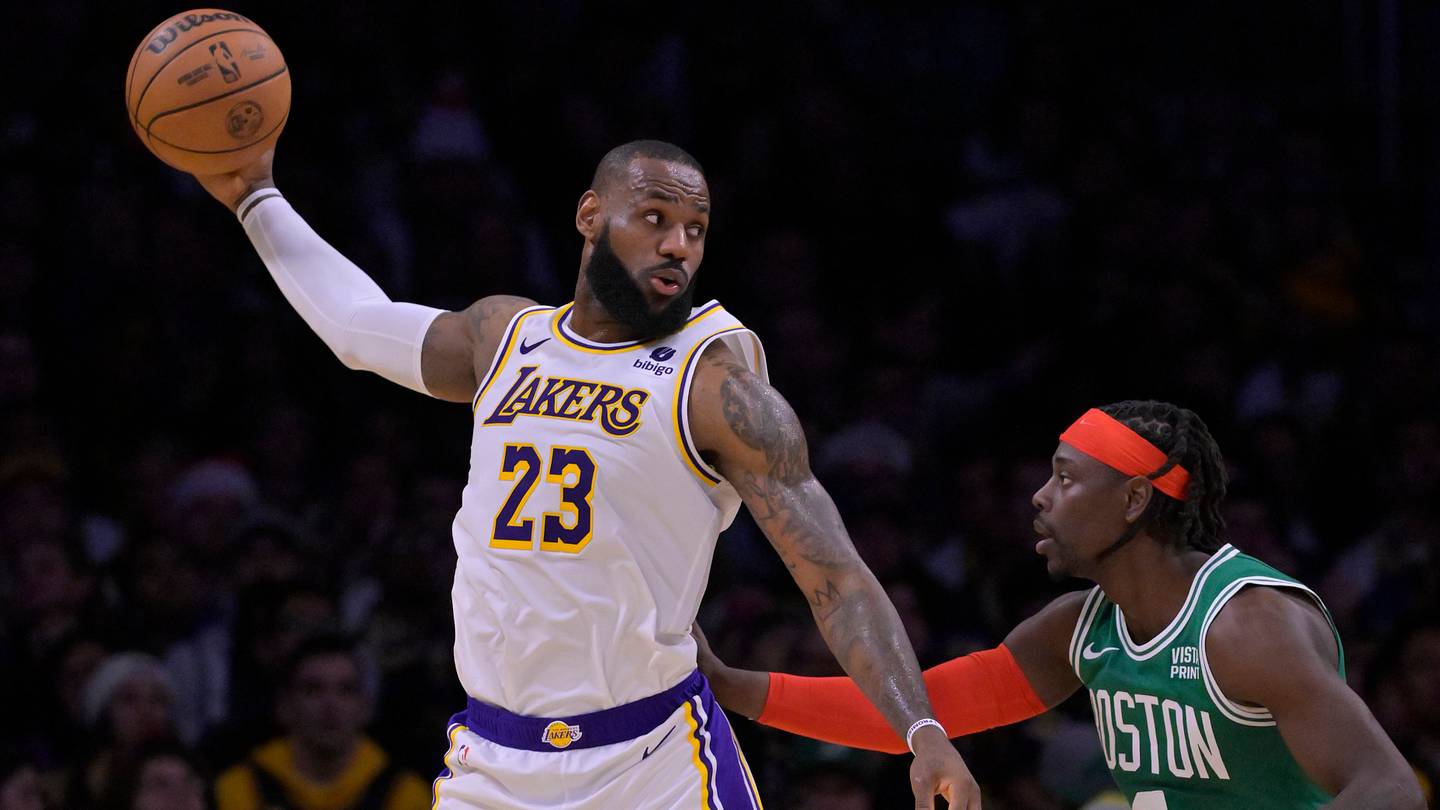 LeBron James getting Lakers one more title earns him statue if Boston ...
