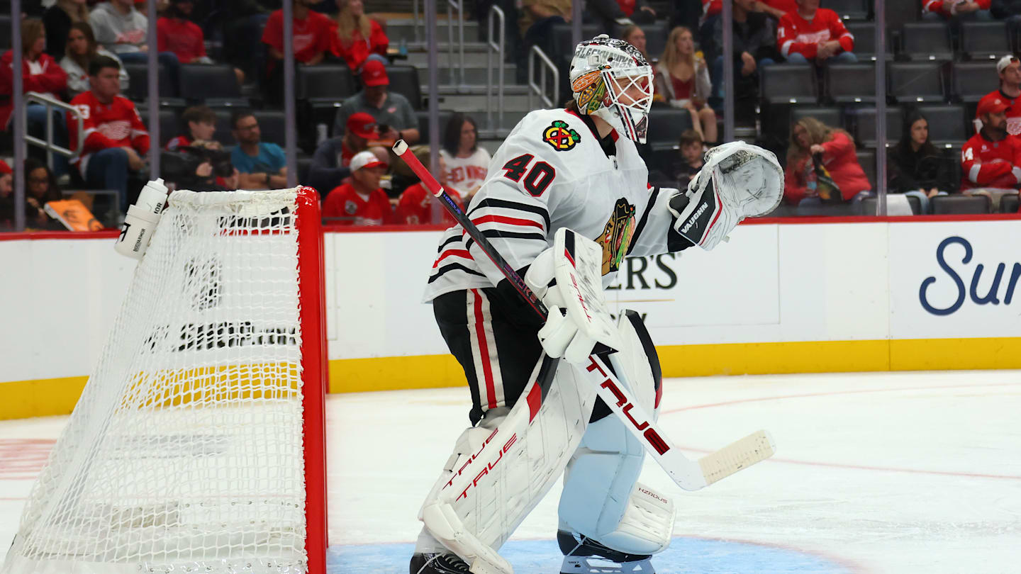 Arvid Soderblom has an opportunity to prove his worth with the Blackhawks