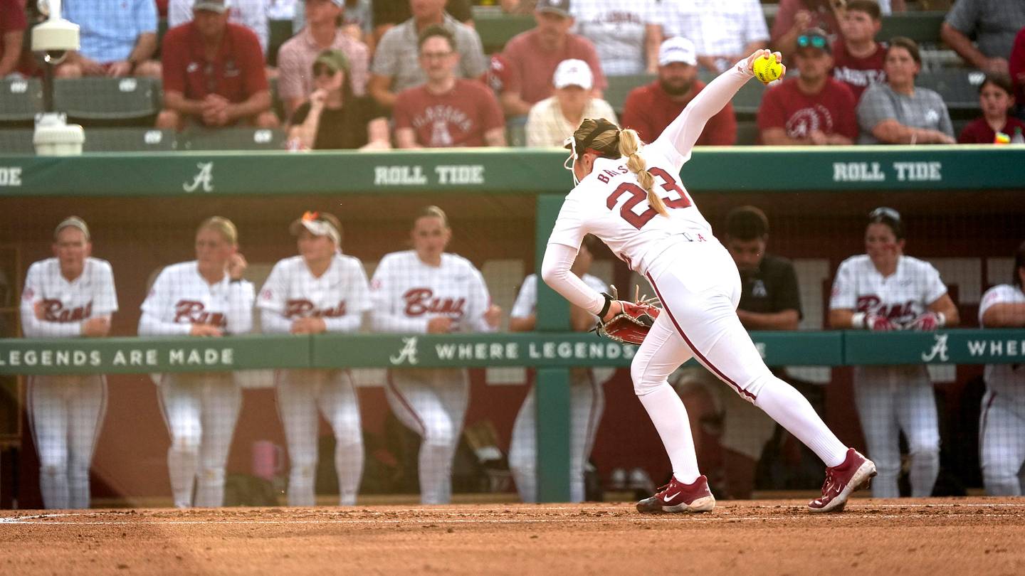 Alabama softball states its championship case with series win over No ...