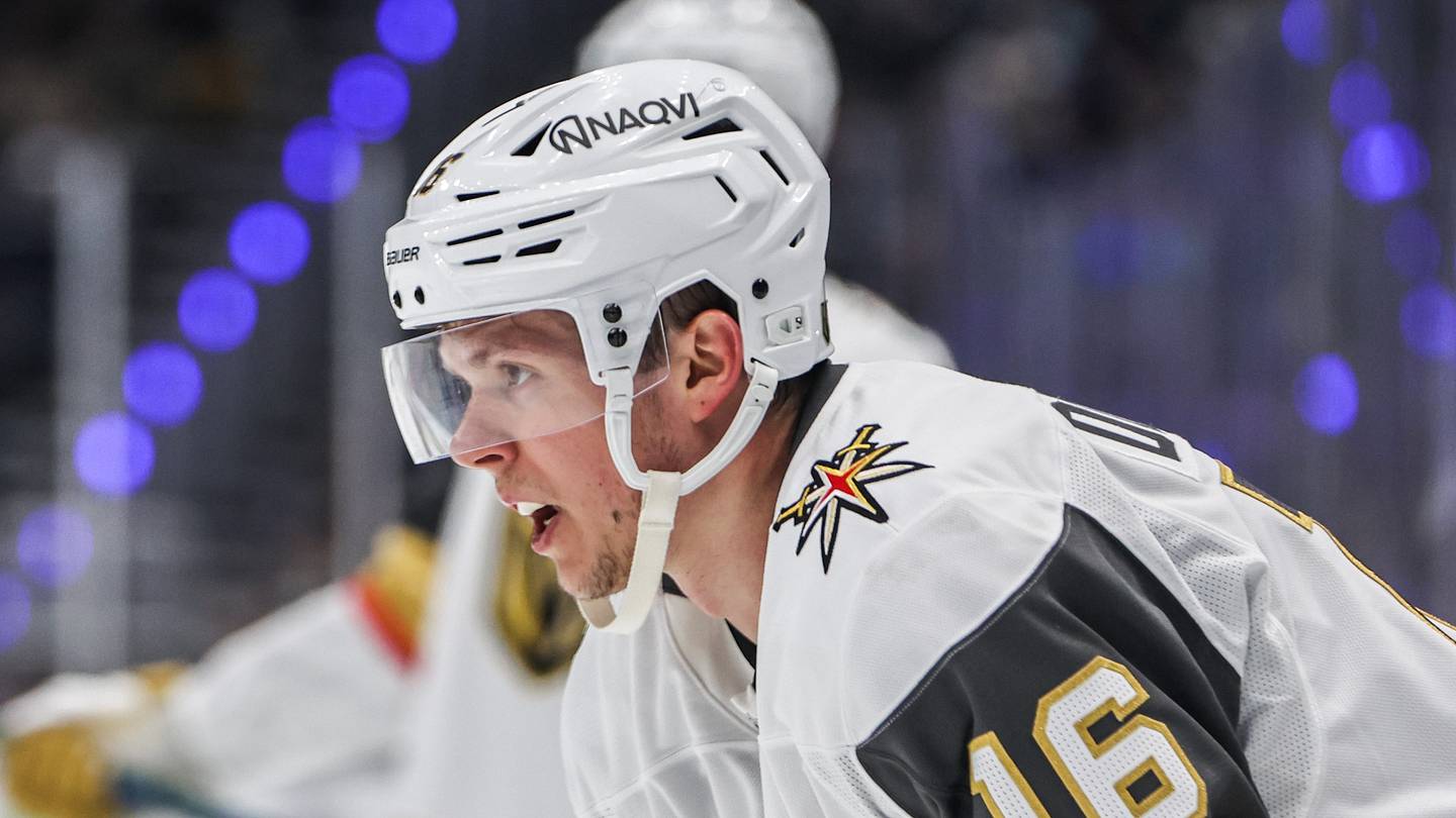 Pavel Dorofeyev gets honored for his hard work with the Golden Knights