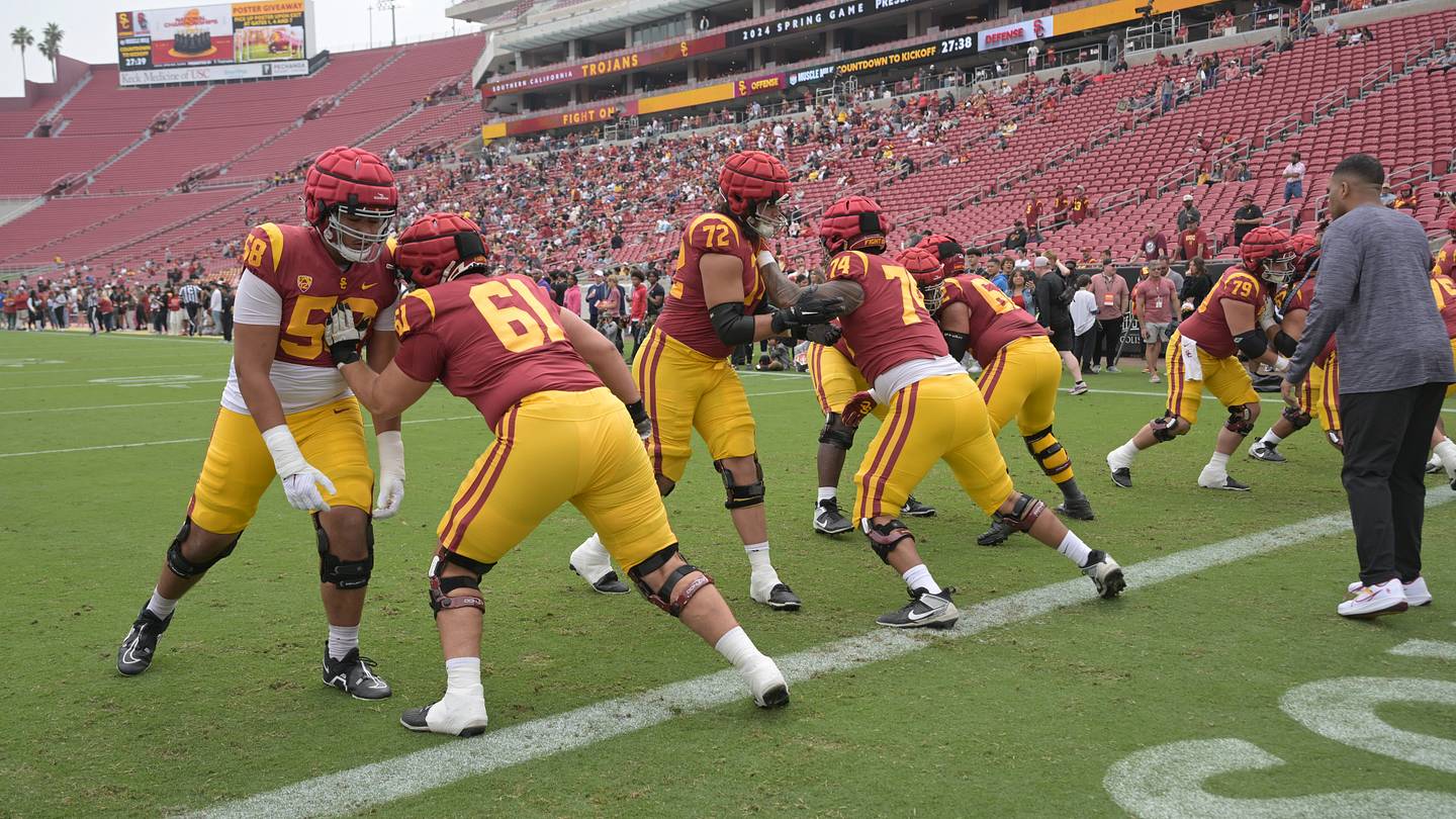 The final 2024 post-camp USC football depth chart projection