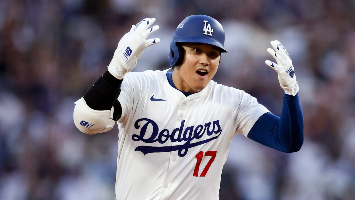 Incredible angle of Shohei Ohtani’s bat flip after first playoff home ...