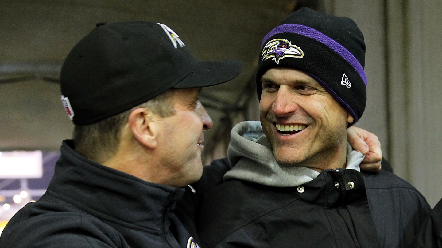 Chargers head coach Jim Harbaugh unintentionally putting brother John ...