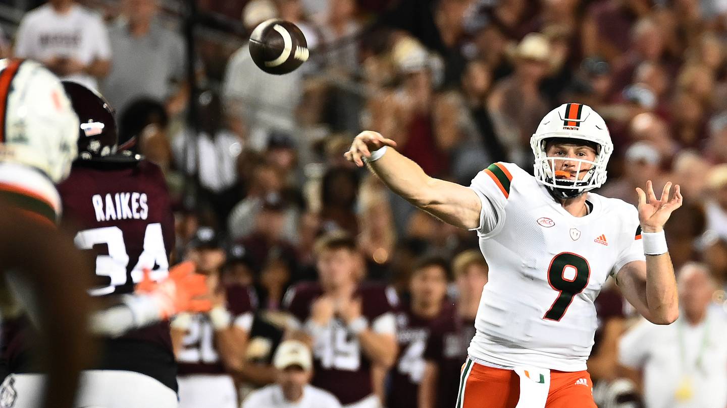 Tyler Van Dyke has been named the starting quarterback for the ...