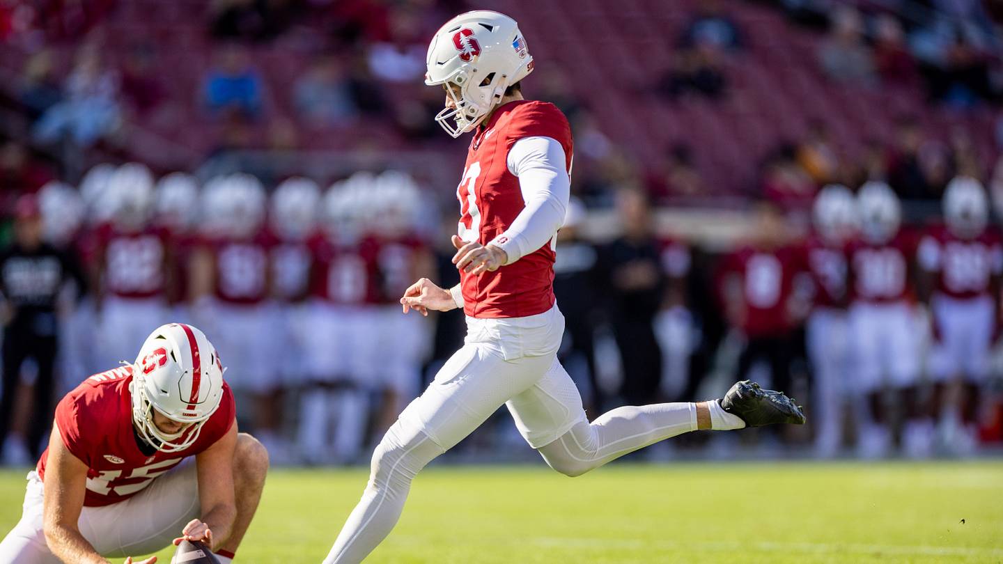 Stanford football kicker Emmet Kenney developing into strong NFL draft ...