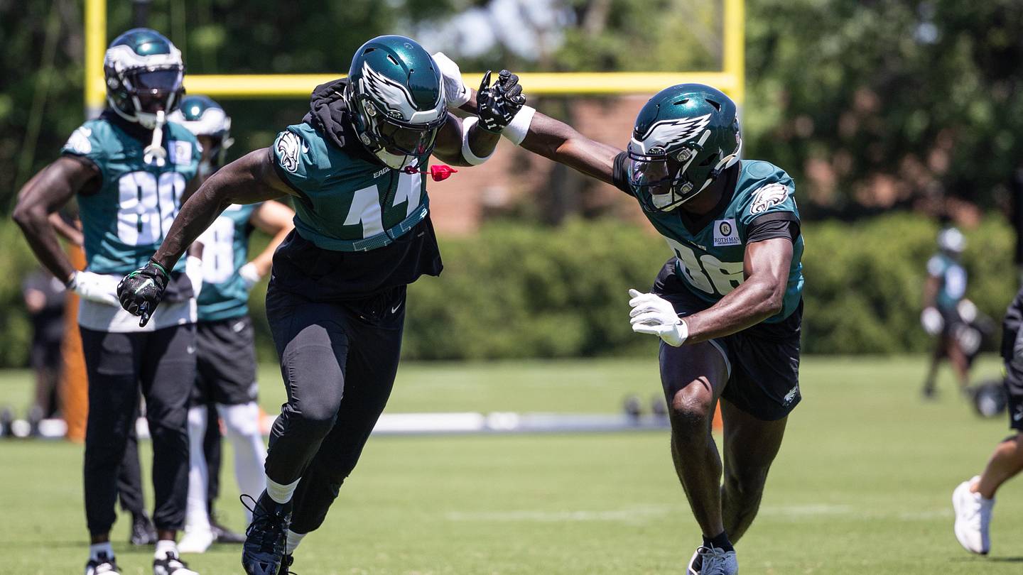 AJ Brown gives his seal of approval to one of the Eagles newbies