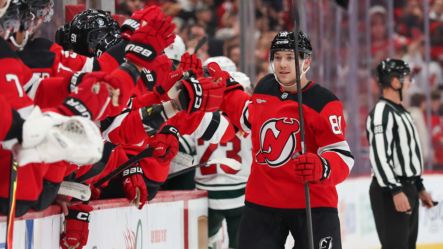 Arseny Gristyuk makes an immediate impact in the top six in New Jersey ...