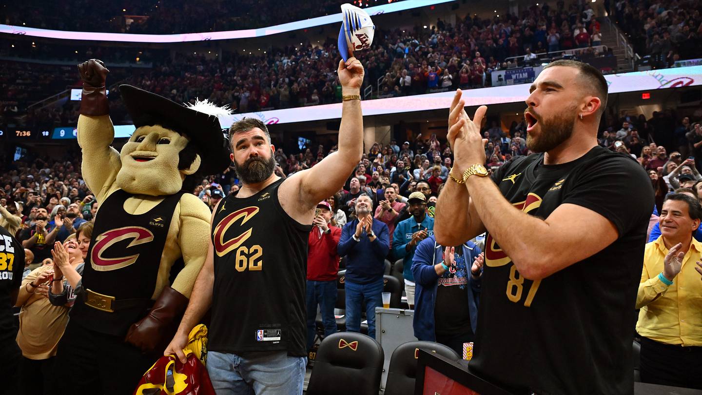 Jason and Travis Kelce debate which dog breed would be a quarterback