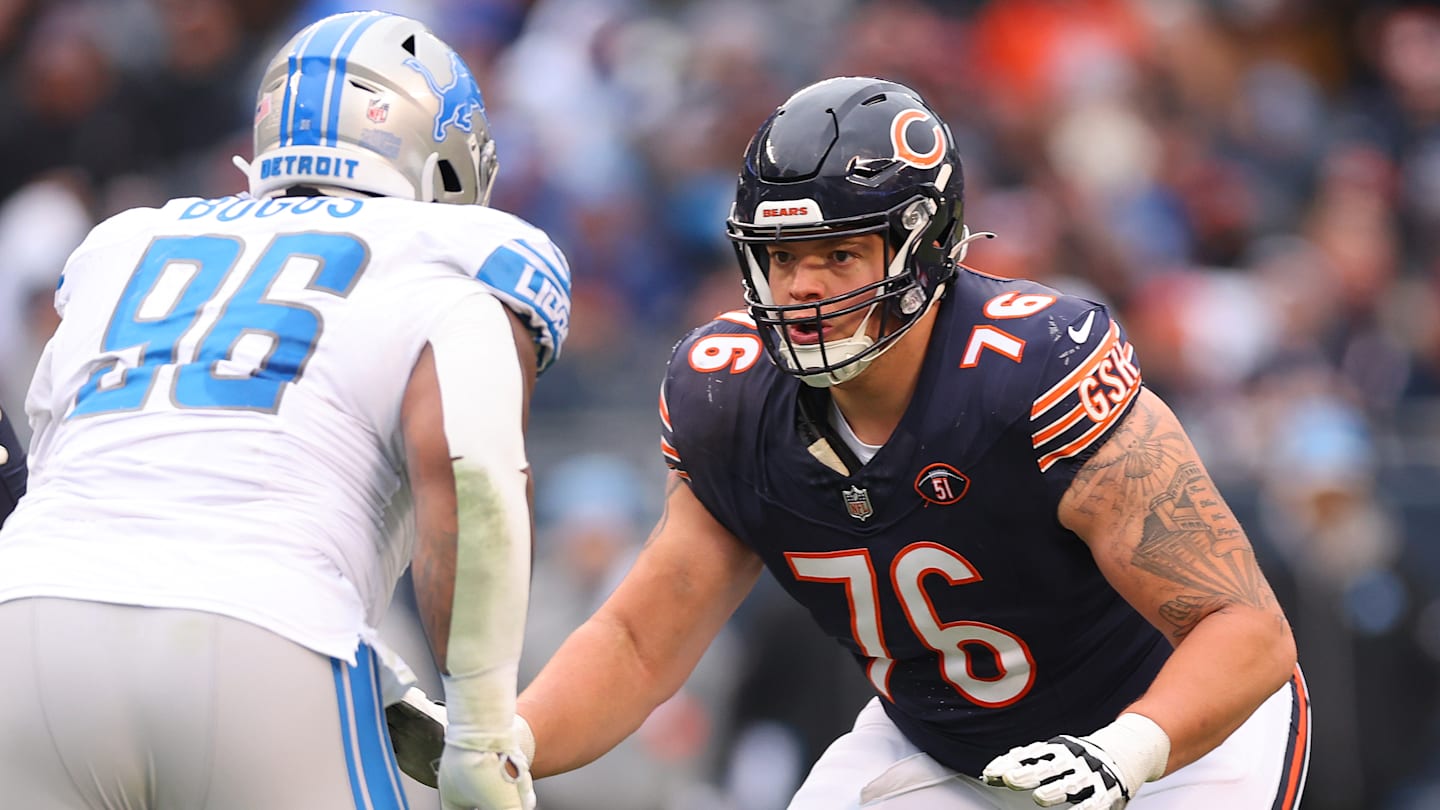 Chicago Bears Roster: Interior offensive line depth chart post 2024 NFL ...