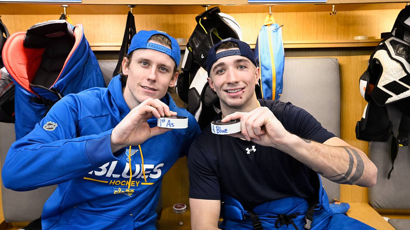 Matt Luff and Logan Mailloux's first goals in the Note help power Blues ...