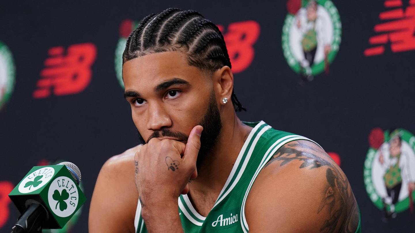 Jayson Tatum still won’t say what Celtics fans desperately want to hear