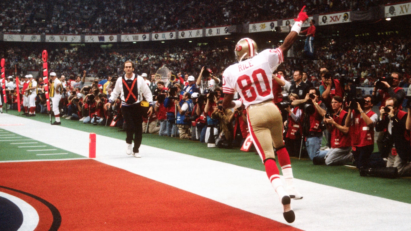 How many touchdowns did Jerry Rice score during his NFL career?