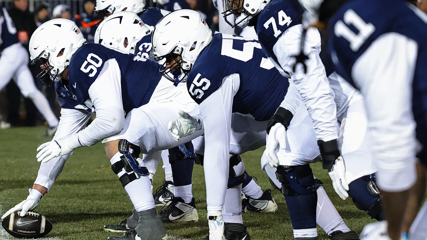 Penn State's offensive line has big goals in line for the 2025-26 season