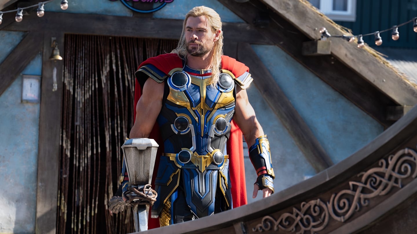 Chris Hemsworth suits up as Thor on set of Avengers: Doomsday