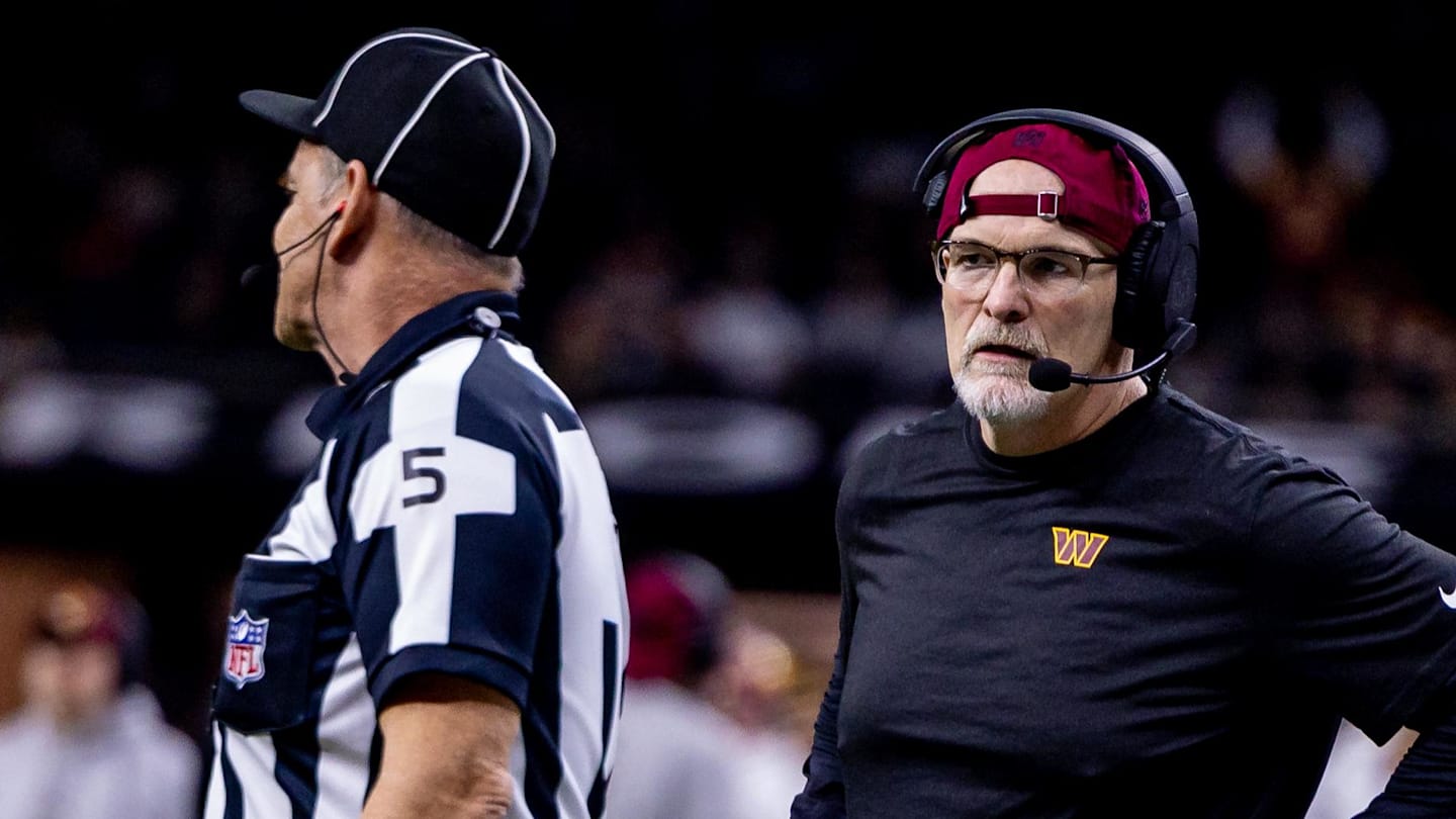 Who are the announcers and referees for Commanders vs. Lions tonight?